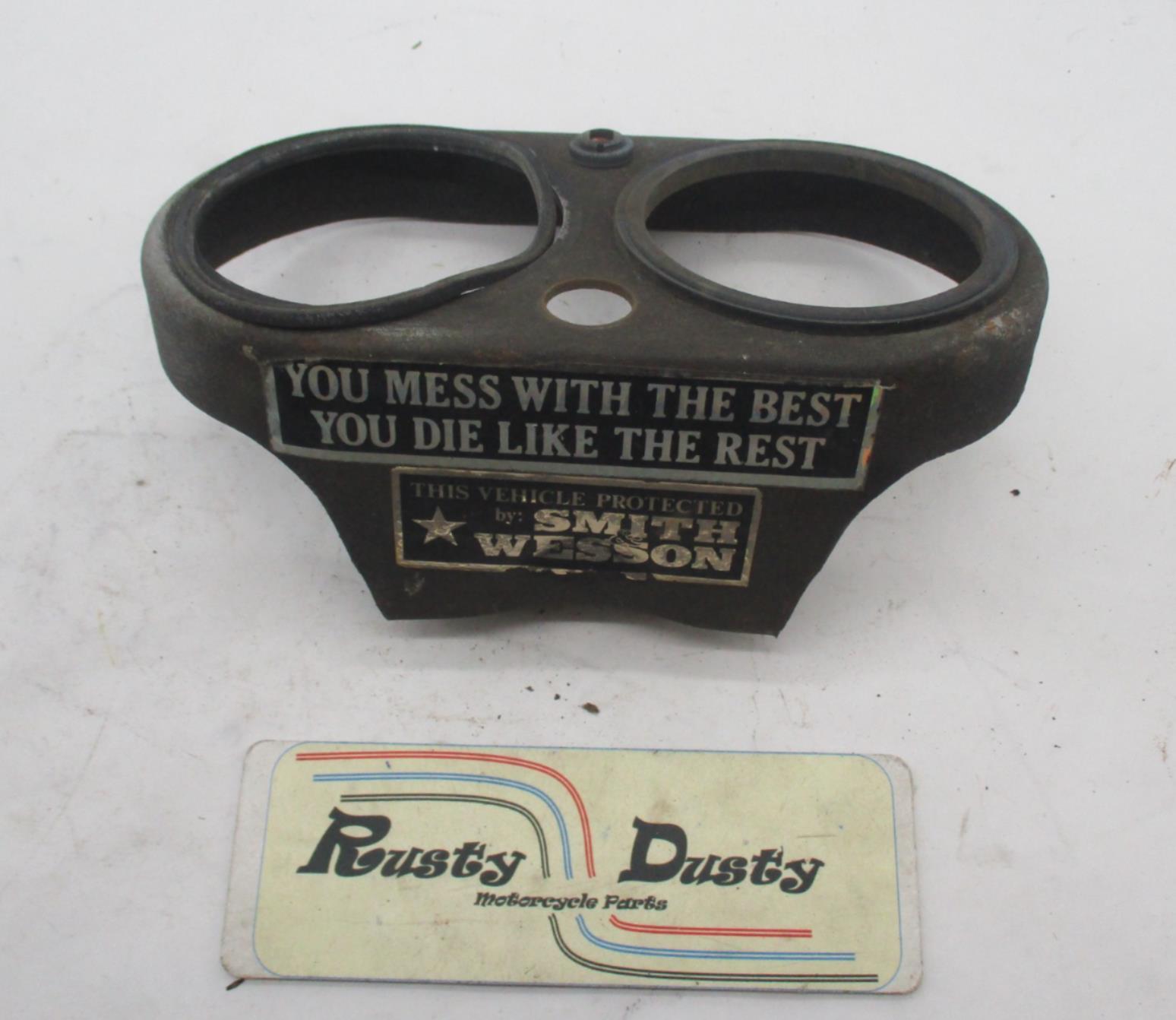 Harley Davidson Sportster Black Dual Gauge Speedo Tach Mounting Bracket ...