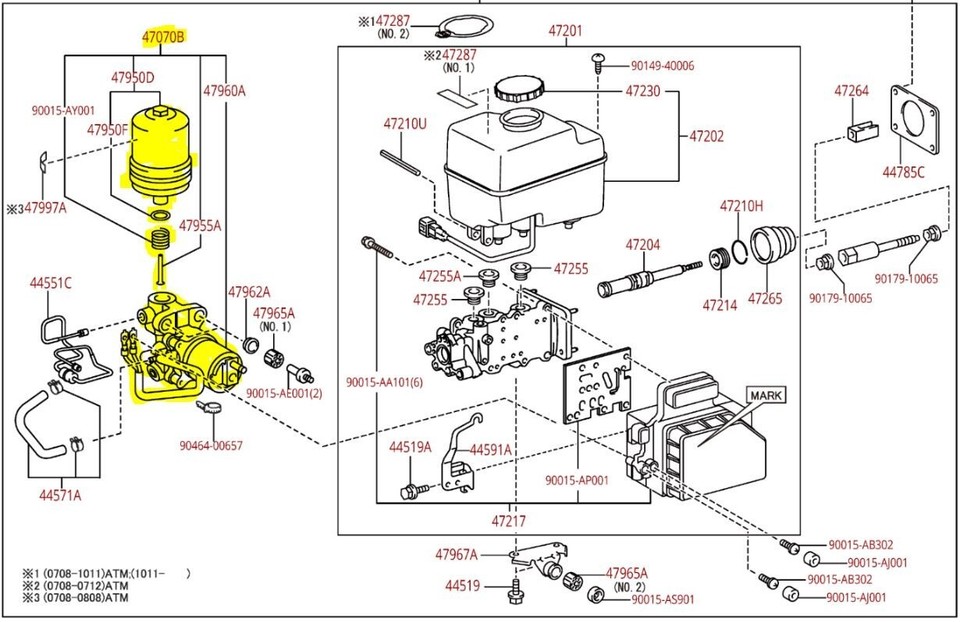2010-2023 TOYOTA 4RUNNER NEW BRAKE BOOSTER PUMP GENUINE OEM 4707060050 ...