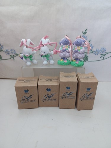 AVON Gift Collection Easter Ornaments Decorations Bunny Sheep Lot Of 4 ...