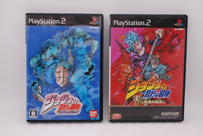 PS2 JoJo's Bizarre Adventure Phantom Blood & Golden Wind 2Games Japan ...