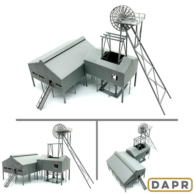 DAPR-N Gauge Model Scenery Building Kit- Colliery Loading Plant Mining ...