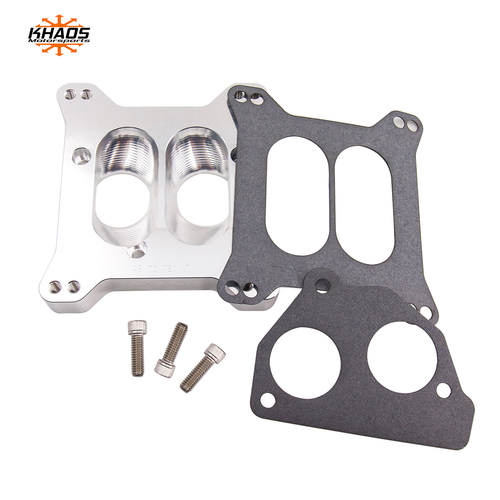 Holley Edelbrock Carburetor Onto TBI Intake Manifold Adapter 1.7 Dual ...