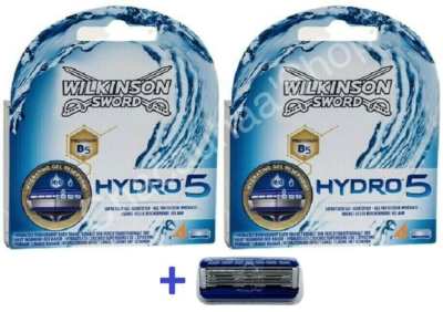 Pack of 8 + Extra Free Blade - Wilkinson Sword Hydro 5 Mens Razor - "9 ...