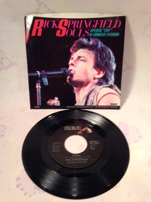 Rick Springfield 45 w/ps SOULS / live version ~ 1983 RCA | eBay