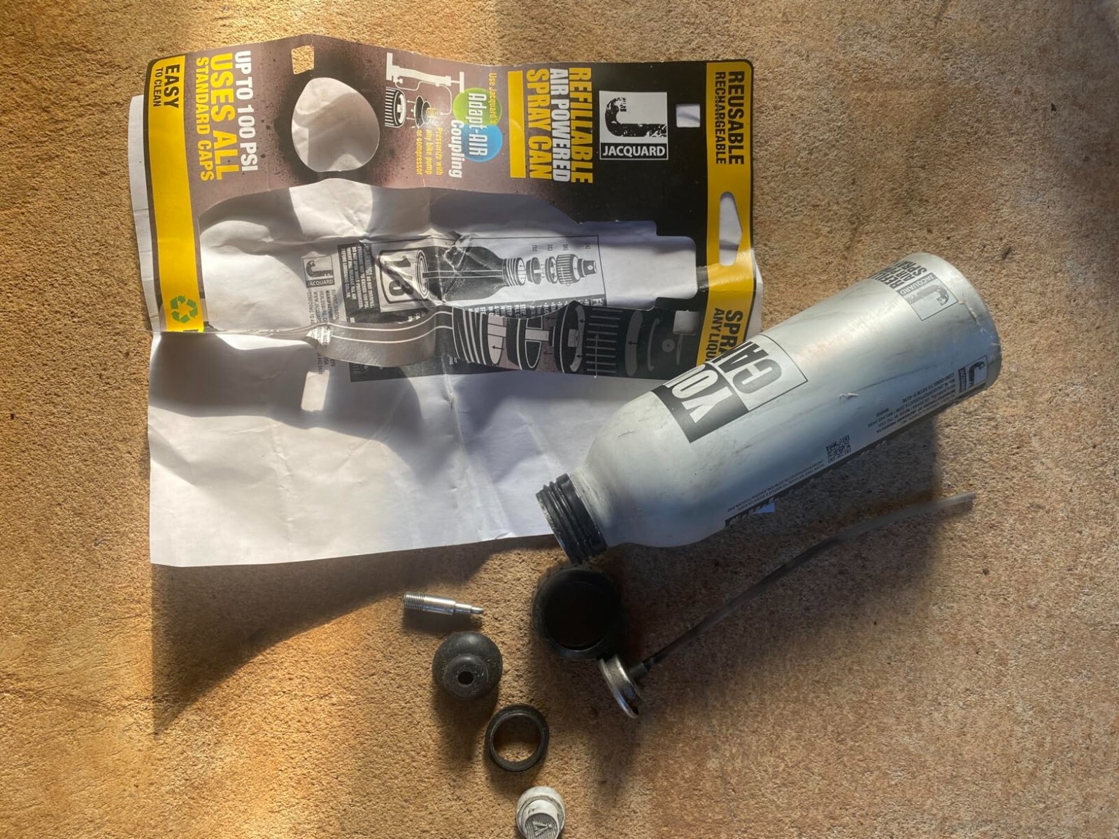 Jacquard YouCAN Refillable Air Powered Spray Can Clear For Painting ...