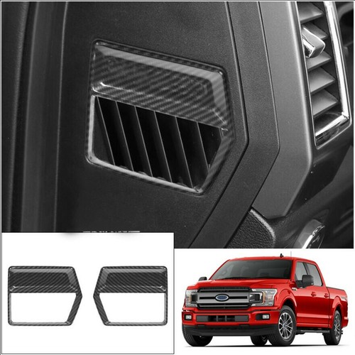 Carbon Fiber Inner Side Air Vent Outlet Cover Trim For Ford F150 F-150 ...