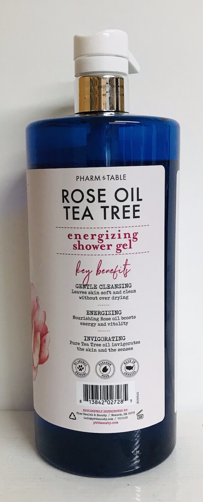 Pharm to Table ~ Rose Oil & Tea Tree Energizing Shower Gel 32 fl oz | eBay