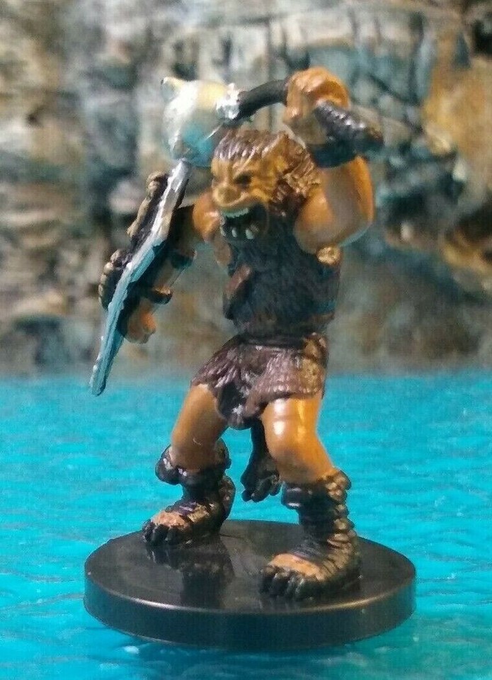 D&D Miniature - BUGBEAR #46 (Dragoneye Series - VHTF BUGBEAR WARRIOR ...