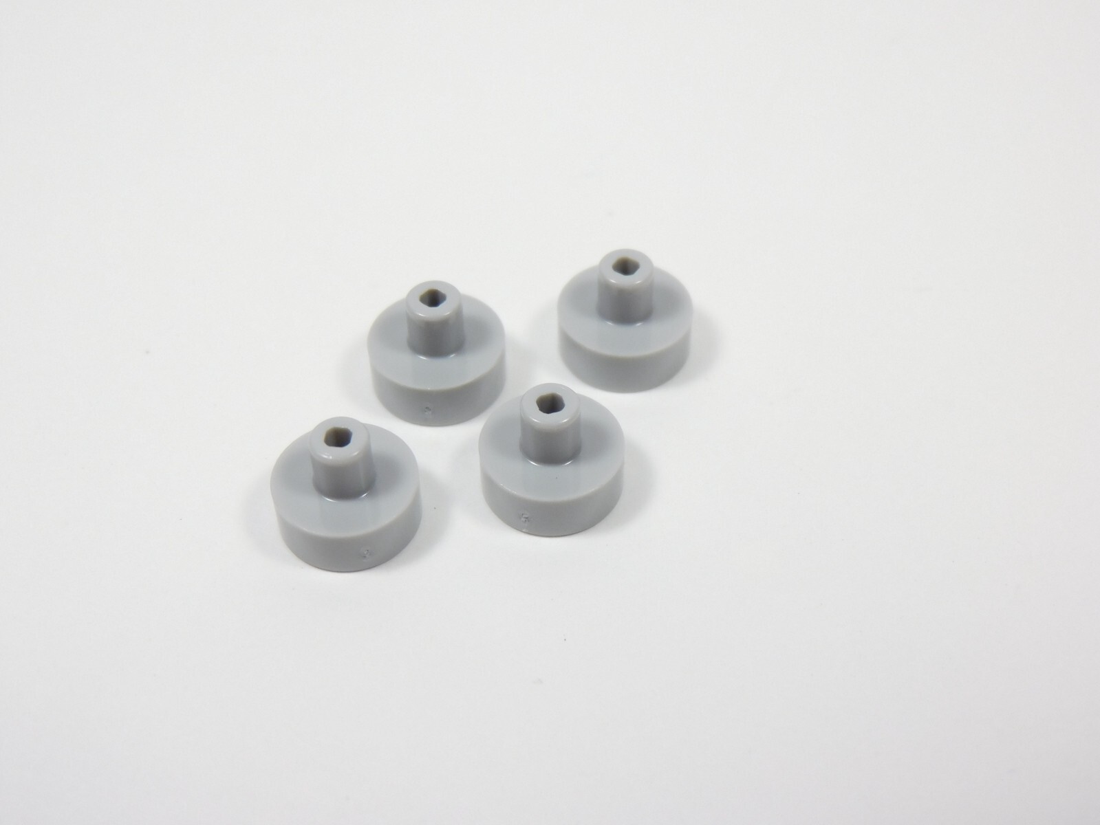 LEGO Lot of 4 Light Bluish Gray Round 1x1 Plates w/ Pin K8 | eBay