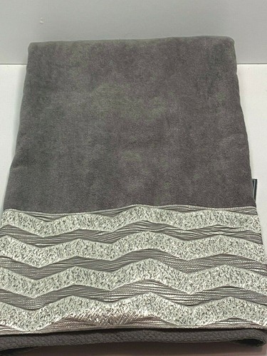 Avanti Linens Chevron Galaxy Collection Bath Towel Granite Grey color ...