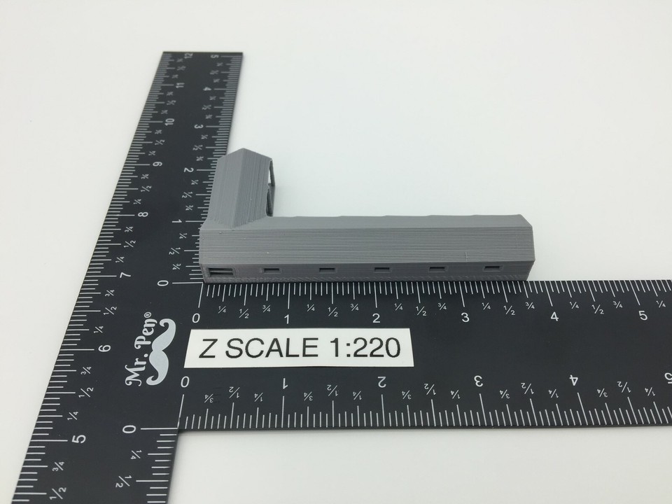 L Shape "Bates Style" Small Town or City MOTEL - Z Scale 1:220 - 3D ...