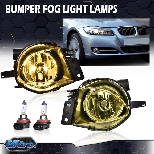 Fit For 06-2008 Bmw E90 325i 328i 330i 335i Yellow Clear Bumper Fog ...
