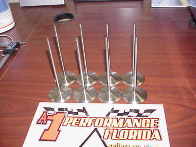 8 NEW 6MM Del West Titanium Intake Valves 5.795"---2.195" NASCAR ...