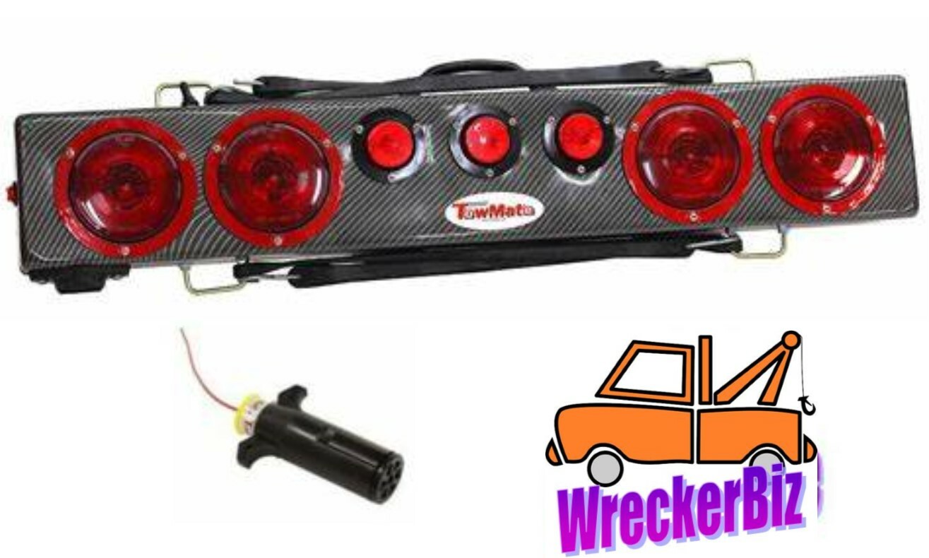 36" TOWMATE, CARBON FIBER WIRELESS WIDE LOAD LIGHT BAR for HEAVY DUTY ...