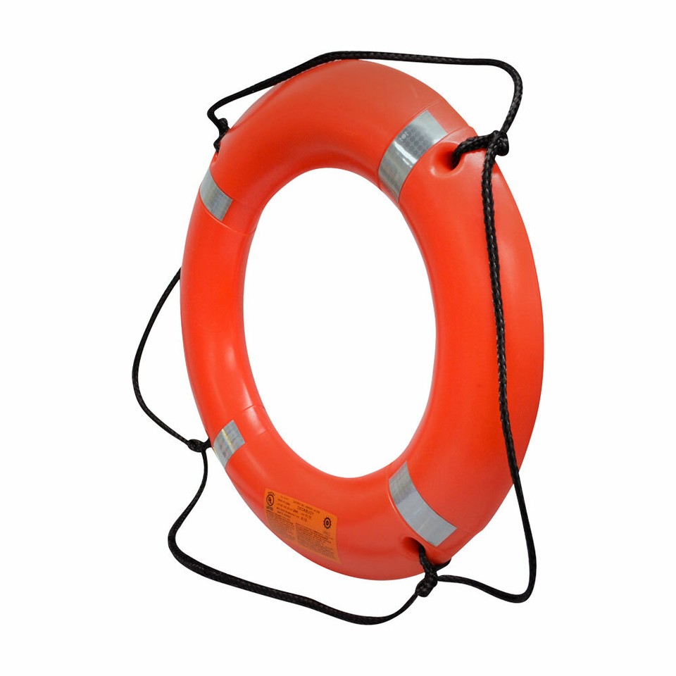 USCG / SOLAS Approved 30 Inch Life Ring w/ Reflective Tape - Box of ...