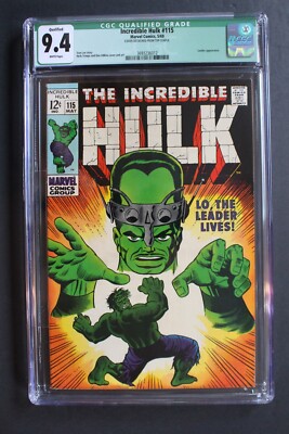 INCREDIBLE HULK #115 vs Samuel Sterns aka LEADER 1969 Trimpe Qualified ...