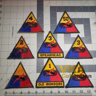 8x US Army Armored Division Patches | eBay