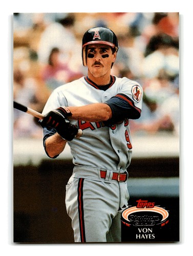 Von Hayes 1992 Stadium Club #880 California Angels Mint to Gem | eBay