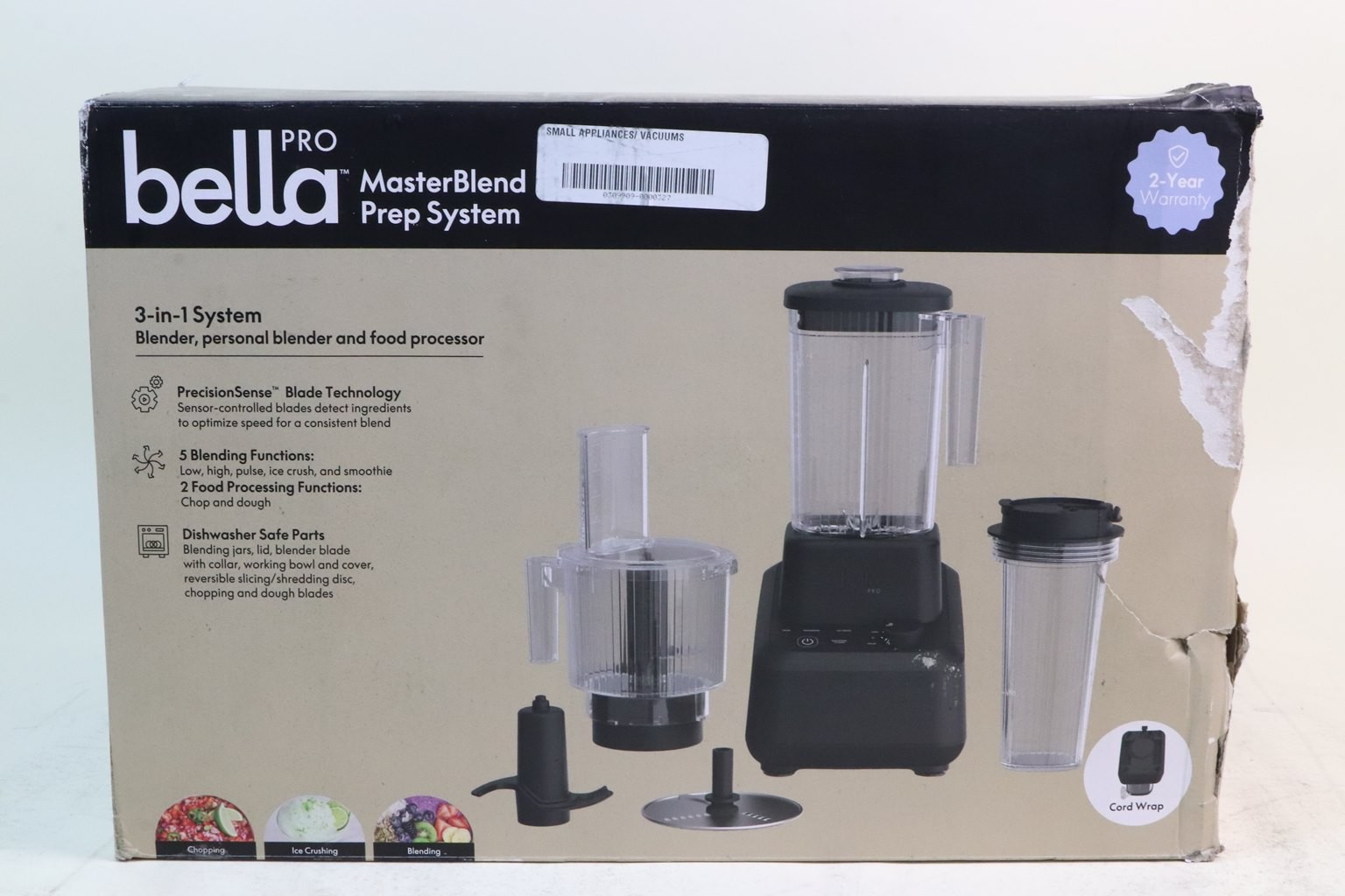 BELLA PRO MASTERBLEND 3-IN-1 PREP SYSTEM | 90216 | NEW OPEN BOX | eBay