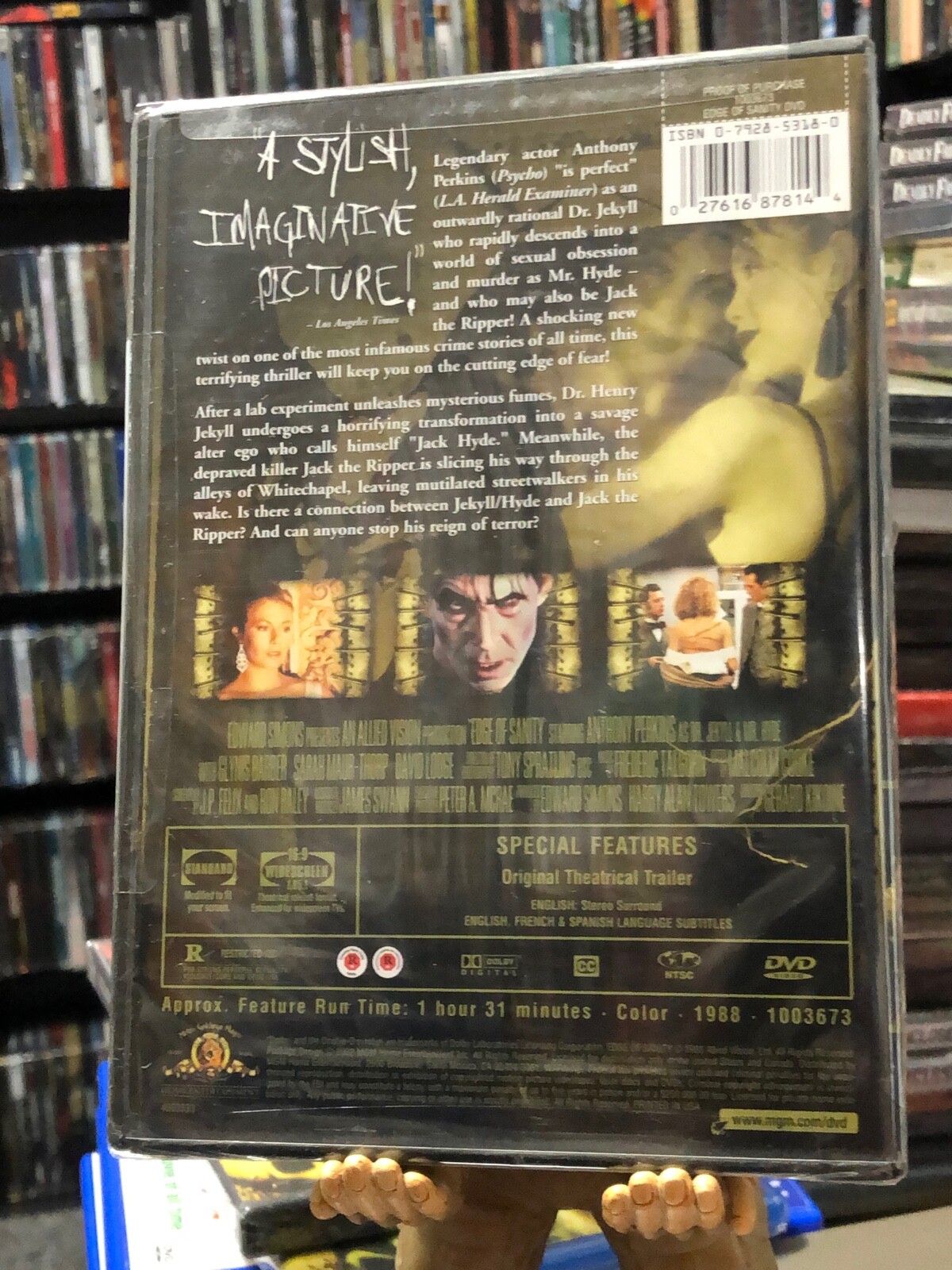 Edge of Sanity (DVD) Widescreen and Full Frame) Anthony Perkins, MGM ...