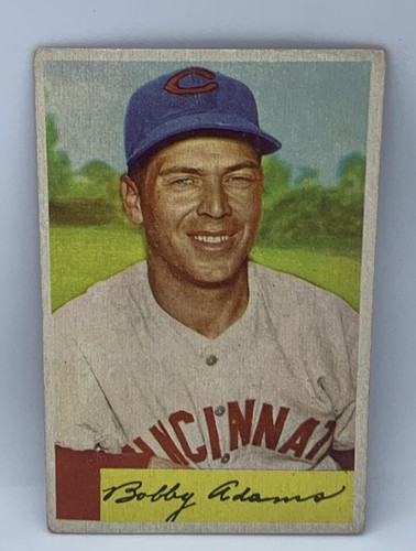 1954 Bowman Baseball Bobby Adams Reds #108 Midgrade | eBay