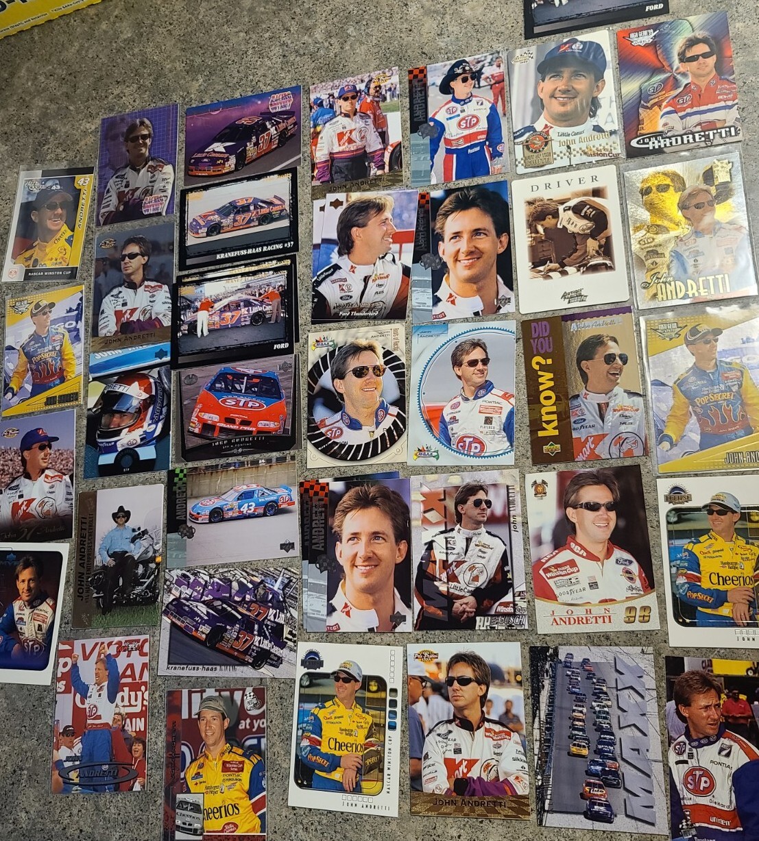 John Andretti VINTAGE LOT OF 40 NASCAR Cards Racing | eBay