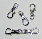 12 Small Metal Lanyard SWIVEL CLIPS Clasps for Crafts 23mm x 9mm ...