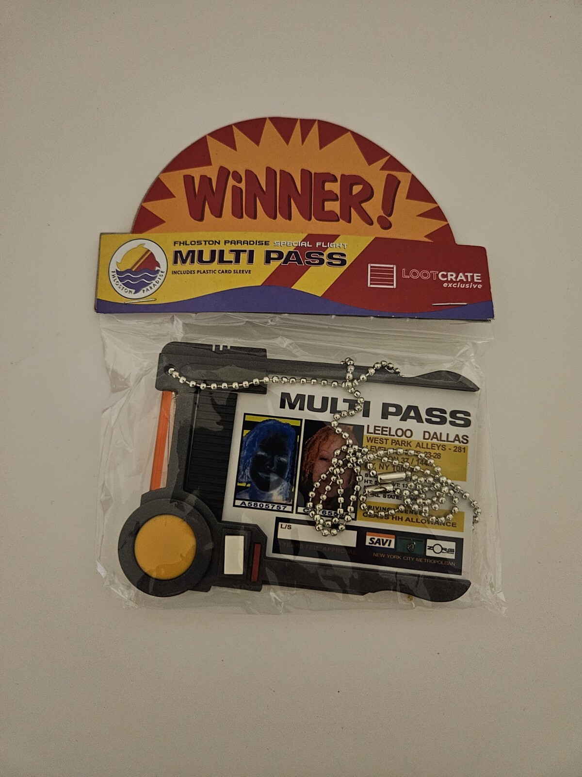 Loot Crate Exclusive The Fifth Element Leeloo Dallas Multi Pass ...