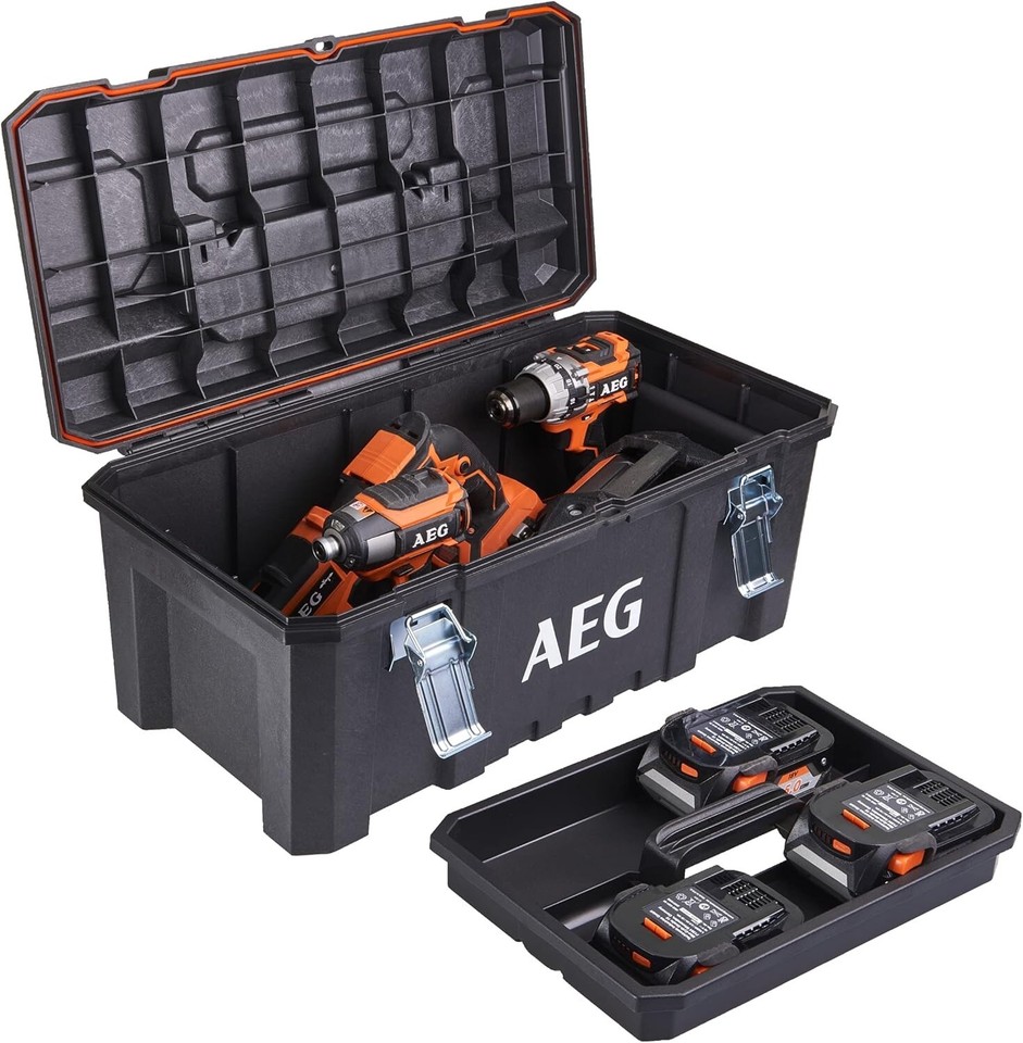 AEG AEG26TB Toolbox 37 Liters Tool Bag Very Durable | eBay
