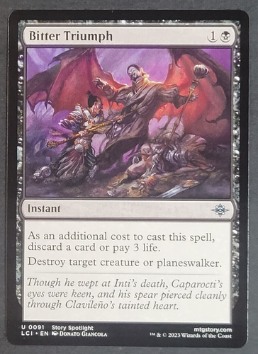MTG - 1x Bitter Triumph - Lost Caverns of Ixalan - NM - Magic The ...