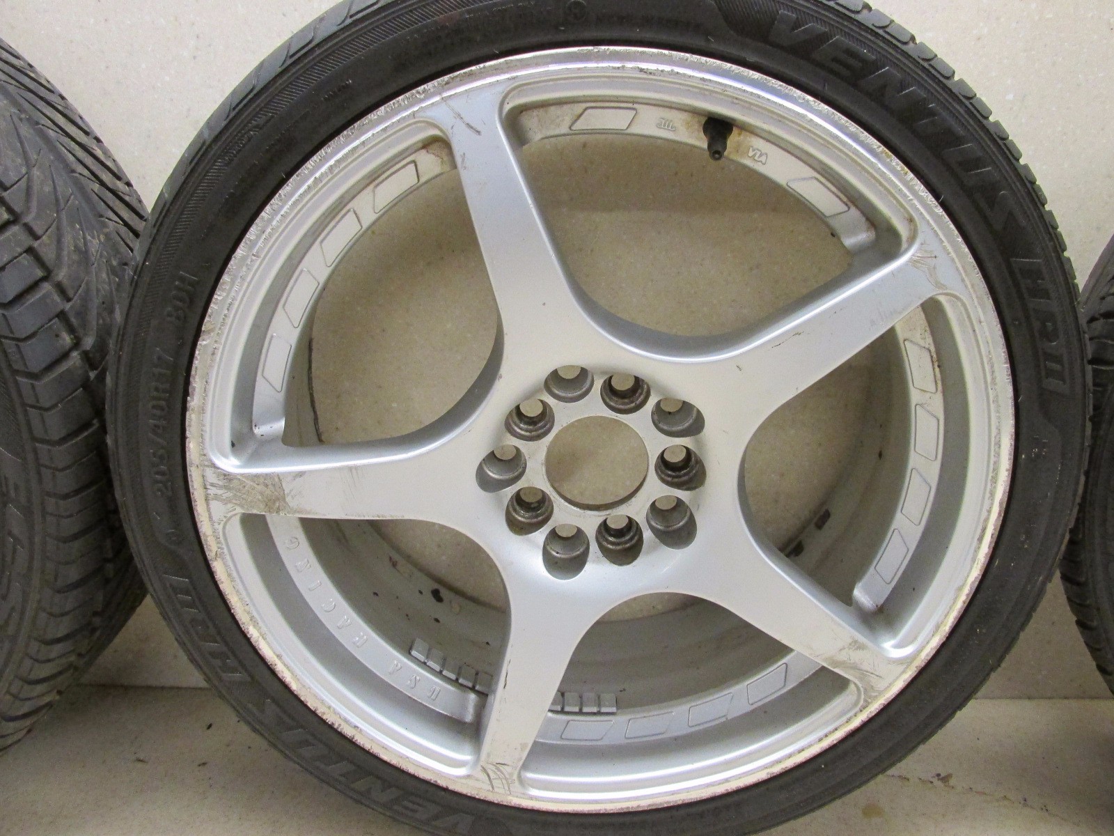 17" BSA RACING SET OF 4 RIMS WHEELS MUSTANG SVT KUMHO TIRES 205/40/17 ...