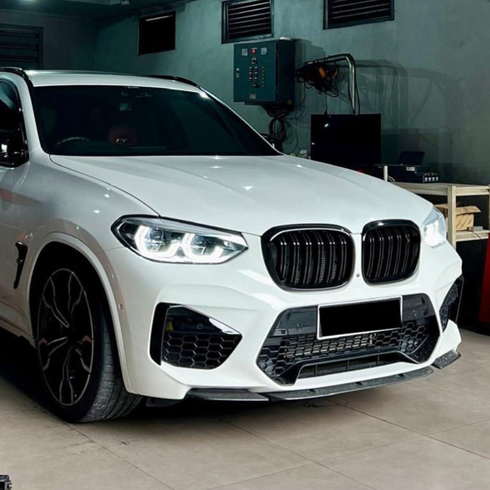 Glossy Black Front Bumper Lip Splitter For BMW X3M X4M F97 F98 Pre ...