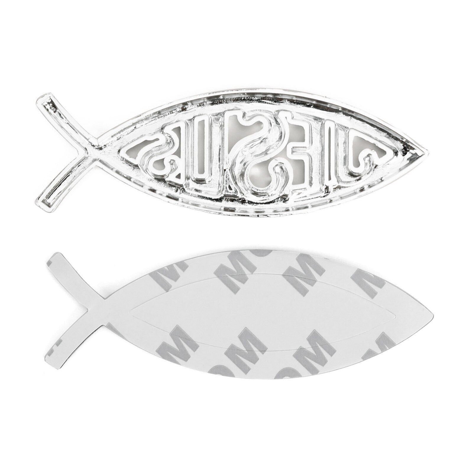 3D Car Decal Emblem Sticker Religious God fit Jesus Christian Fish ...