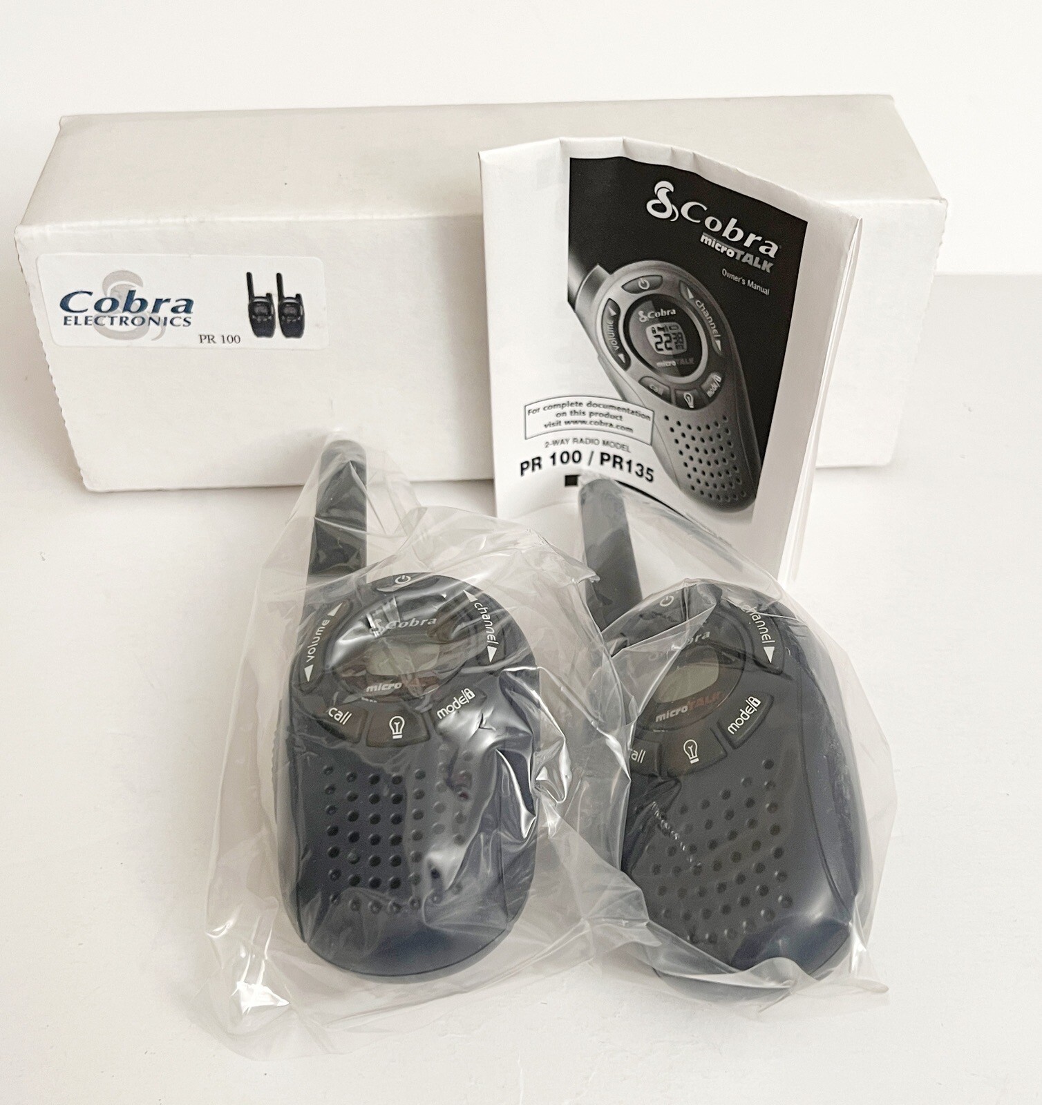 Refurbished Cobra microTALK PR100 Two Way Radio 22 FRS/GMRS channel 2 ...