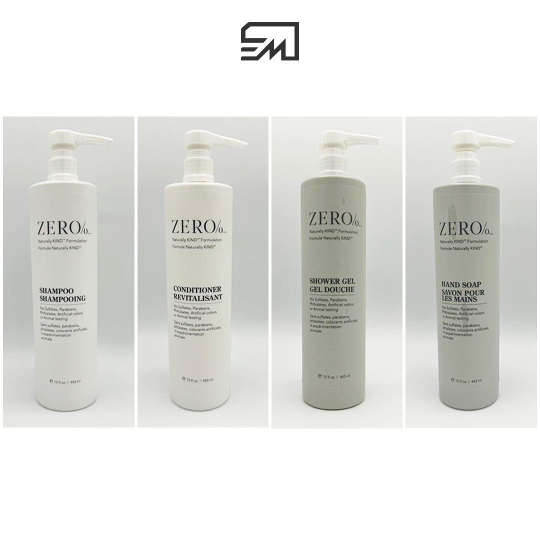 Zero% Shampoo, Conditioner, Hand Soap, Body Lotion, By Gilchrist ...