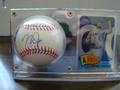 mike trout autographed signed baseball | eBay