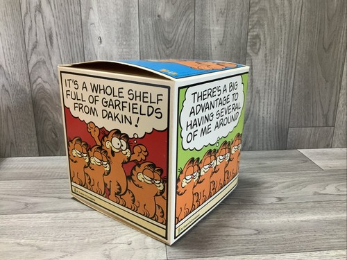 VINTAGE 1981 JIM DAVIS GARFIELD CARDBOARD GIFT BOX 7 INCH BY 7 INCH | eBay