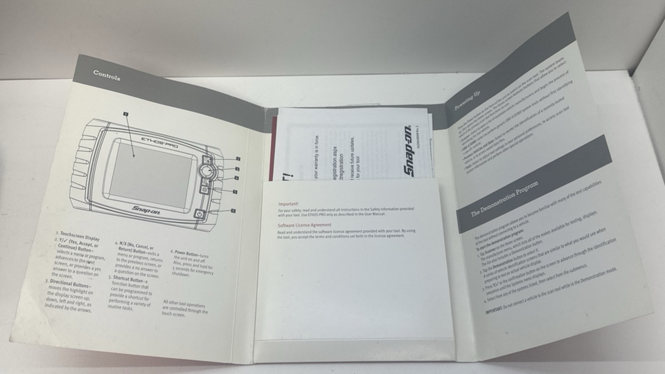 Snap on ETHOS PRO Scan Tool Touch Screen Diagnostic Scanner Orange ...