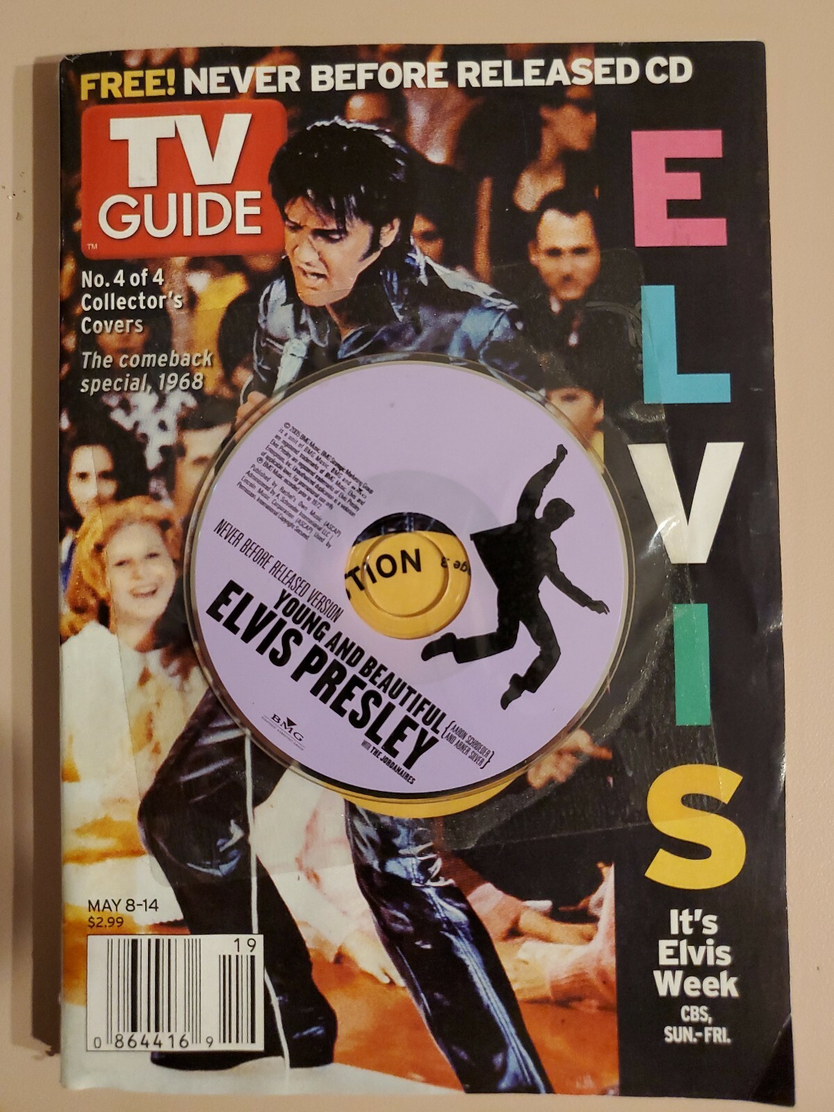 TV GUIDE ELVIS PRESLEY COLLECTORS COVER WITH MINI CD | eBay