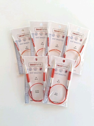 LOT of 6 Knitters Pride Smartstix 16 inch Metal Circular Needles NIP - Lot 18 | eBay