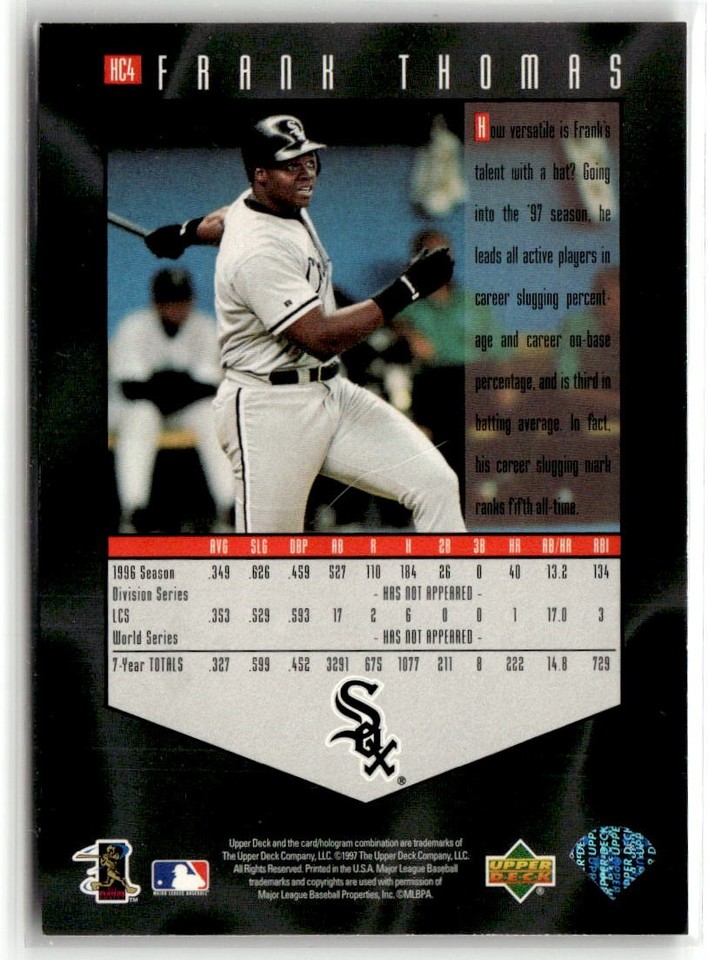 1997 Upper Deck #HC4 Frank Thomas Hot Commodities | eBay