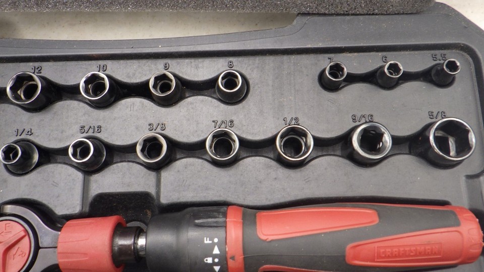 Craftsman Mach Series 53 Piece Socket Wrench Set + Hard Case (TDY029548 ...