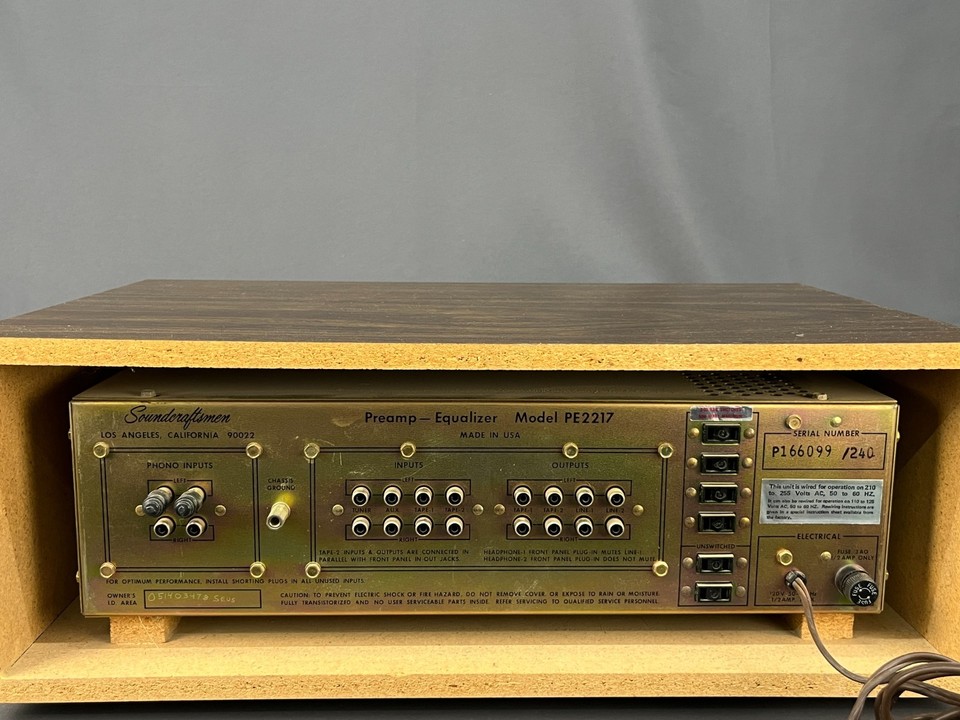 Vtg Soundcraftsmen PE2217-R Preamplifier Equalizer - Preamp EQ Works ...