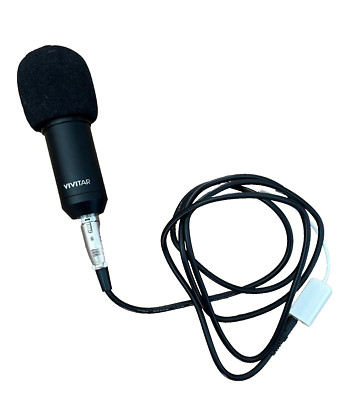 Vivitar Condenser Mini USB Microphone Vlog Podcast Recording Black ...