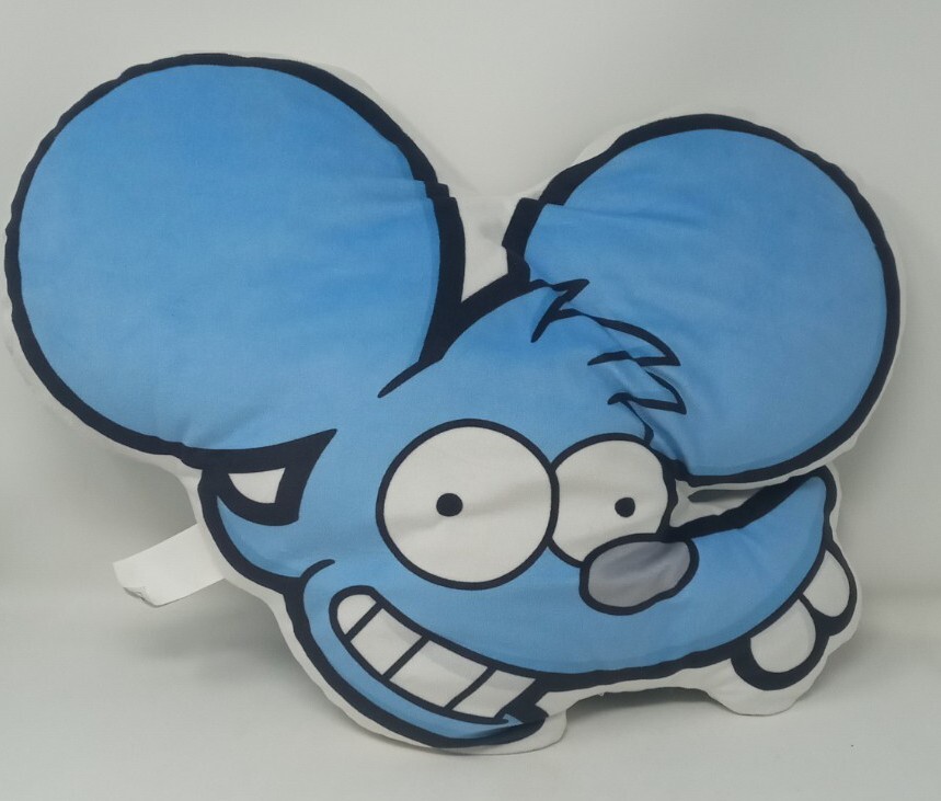 The Simpsons Cartoon Itchy & Scratchy Show Blue Mouse Stuffed Plush ...
