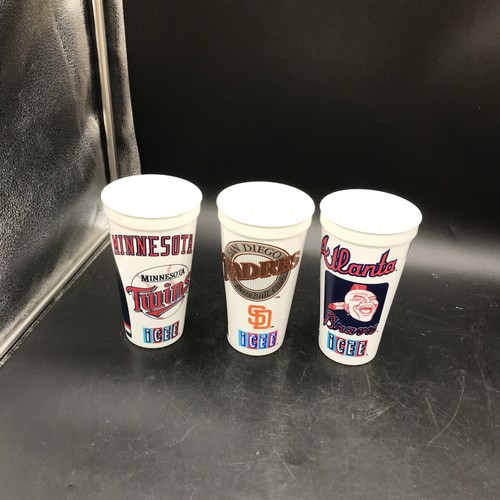 Lot Of Vintage Icee Cup Louisiana Plastics Inc MLB Twins, Padres, And ...