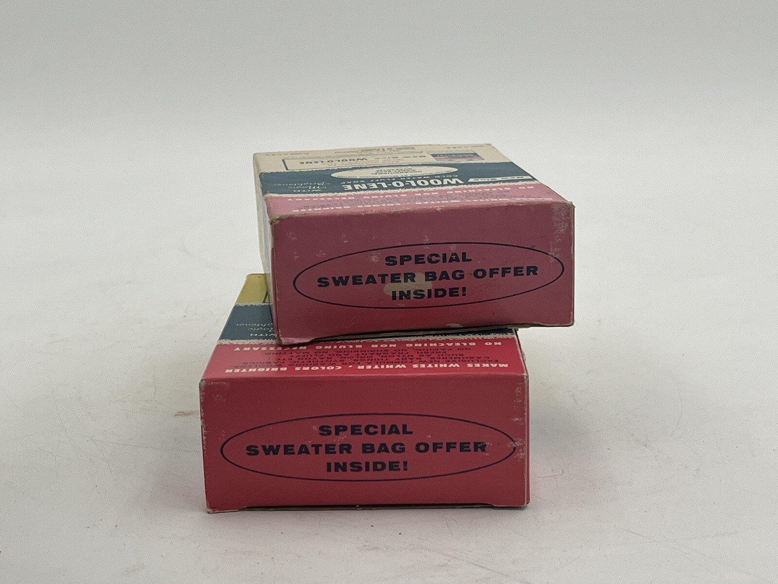 2 Vintage Wool-O-Lene Fluff Soap Cardboard Box Laundry Soap Advertising ...