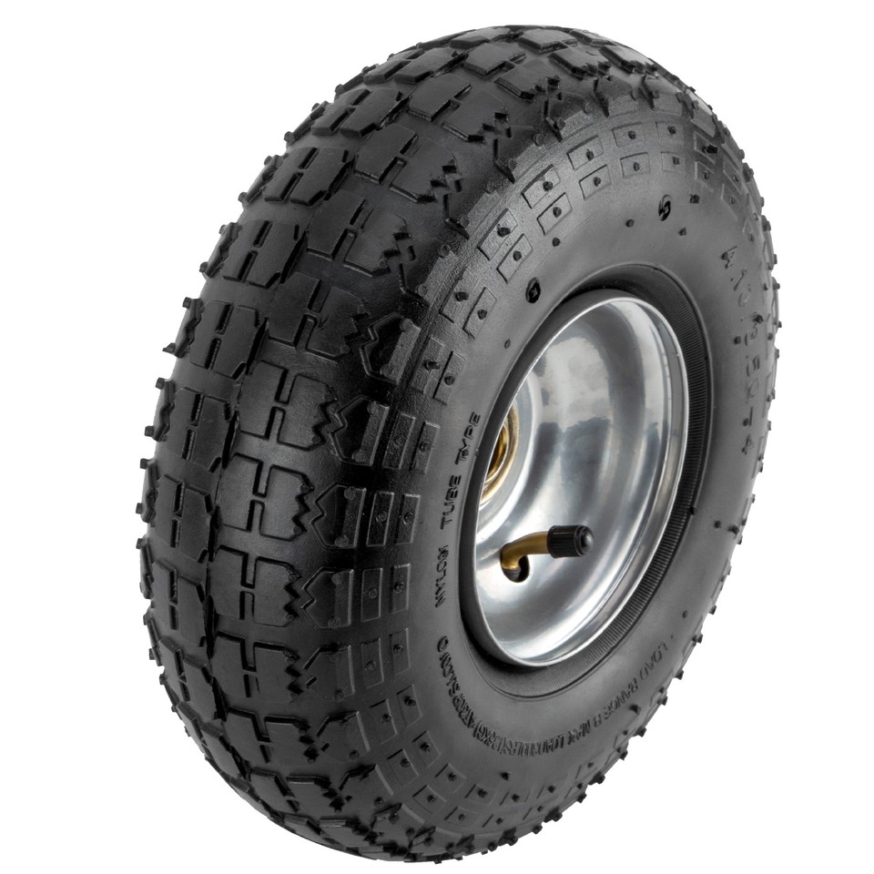 1/2/4PCS 10 Inch 4.10/3.50-4 Tire Pneumatic Tire Wheels For Garden ...