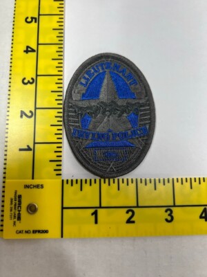 Lieutenant Irving Police Texas TX Silver Badge Patch new | eBay