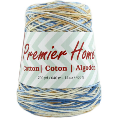 Premier Yarns Home Cotton Yarn - Multi Cone-Rustic Blue (Pack of 1 ...